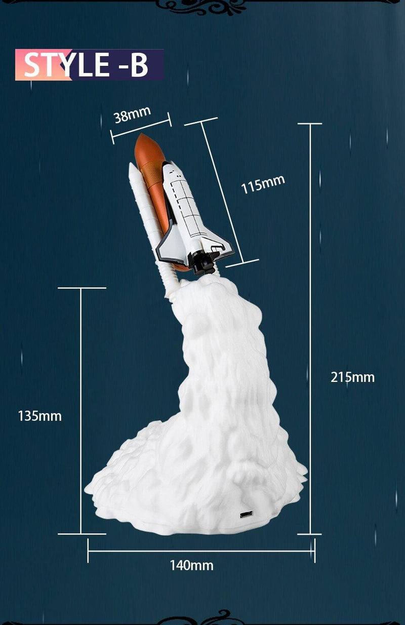 The Space Shuttle Lamp - Royal Moon Lamp